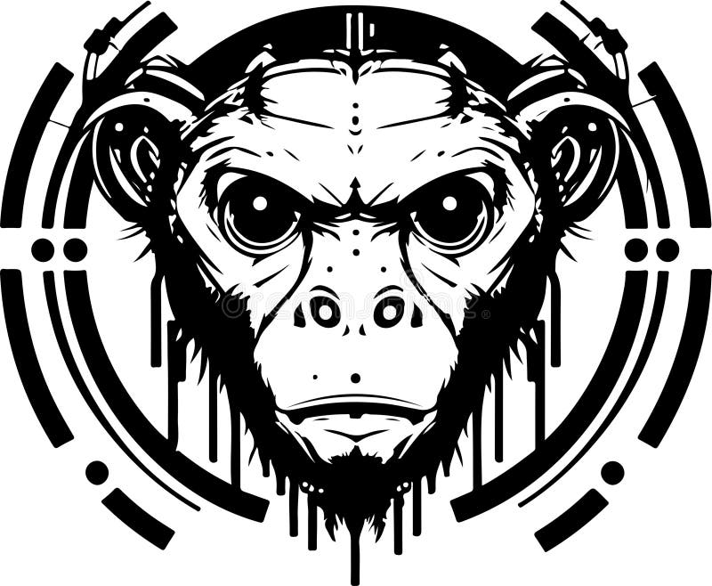 Monkey Tech Logo Design. Animal Monkey Finger Print Logo Design. Modern ...