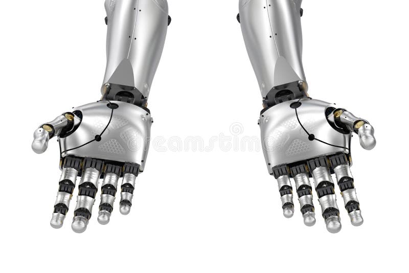 Cyborg arm isolated stock illustration. Illustration of metallic ...