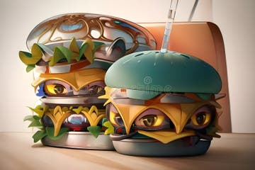 Futuristic Burger Stock Illustrations – 180 Futuristic Burger Stock ...