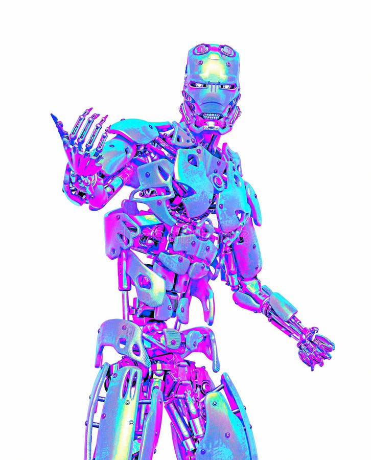 Cyborg is calling you stock illustration. Illustration of halloween ...