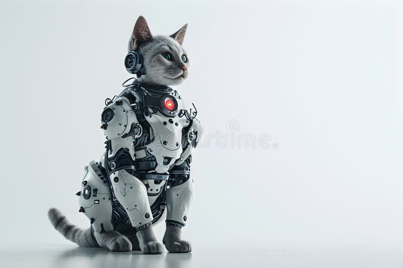 Cyborg Cat, Robot Cat, Future Technology, Machines, Illustrations ...