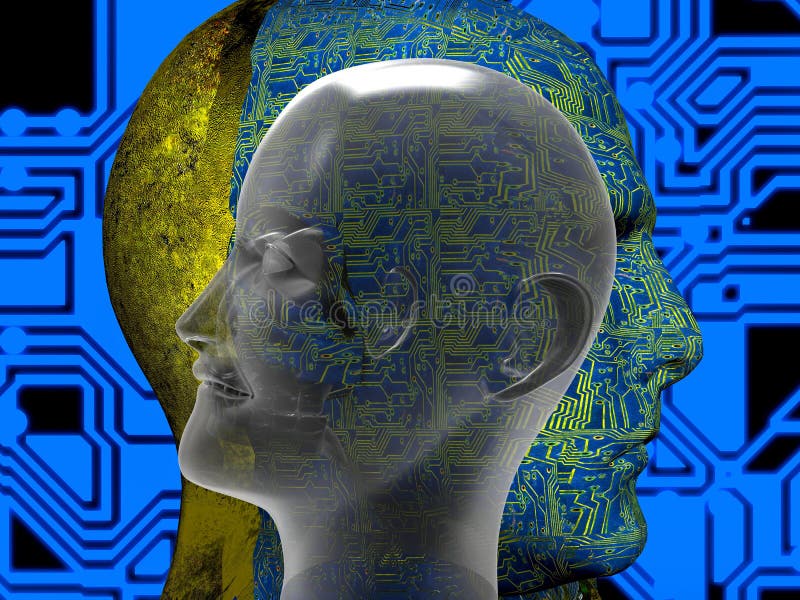 Cyborg Creatures 3d Rendering Stock Illustration - Illustration of ...