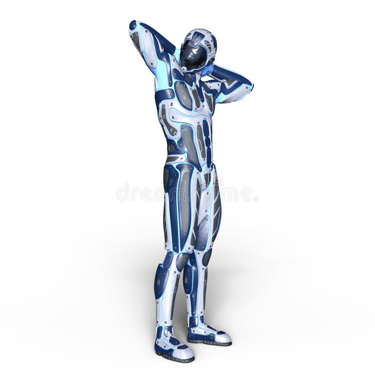 Cyborg stock illustration. Illustration of bipedalism - 83164855