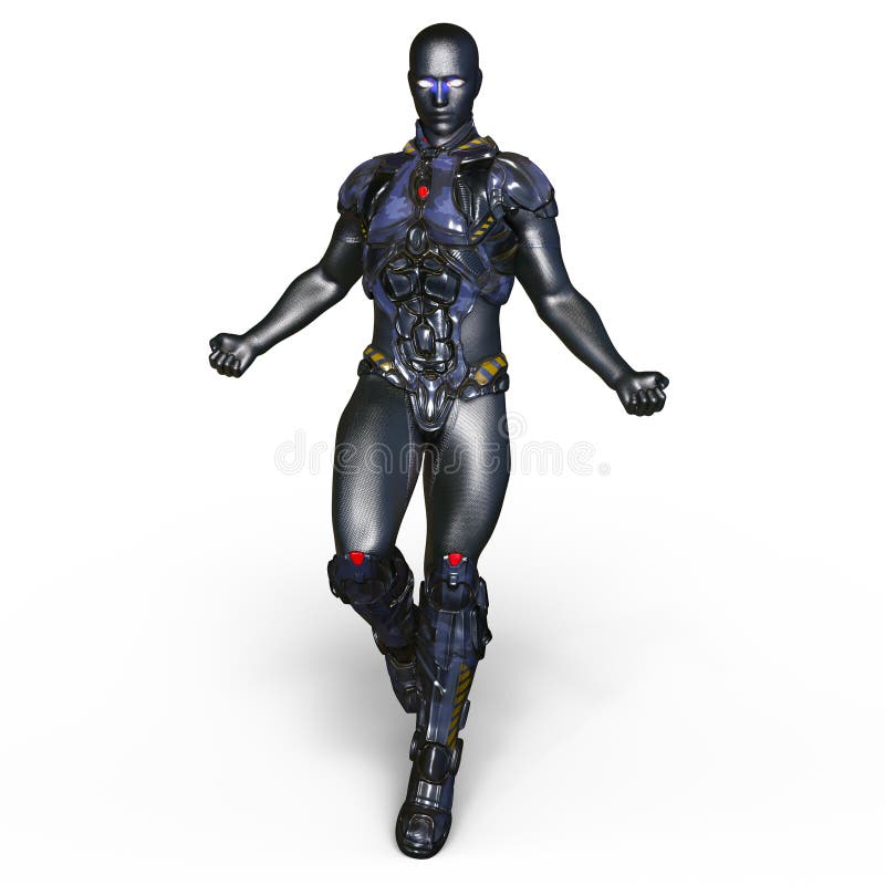 Cyborg stock illustration. Illustration of android, electronic - 94351832