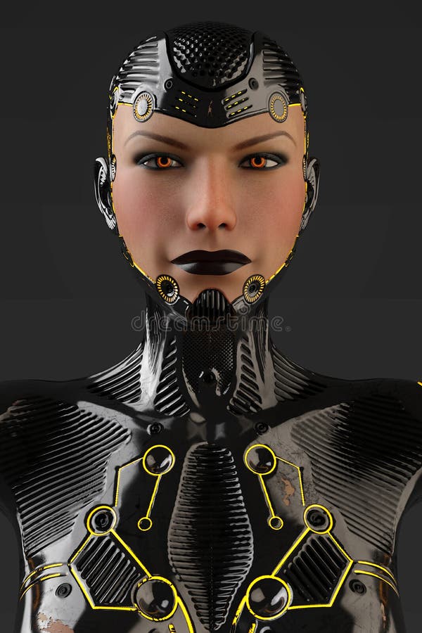 Dancing Cyborg stock illustration. Illustration of nightlife - 7668315