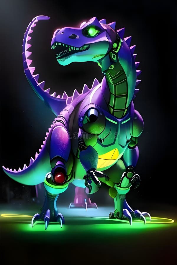 The Cyborg Dinosaur T-Rex Design AI Model is an Advanced Artificial ...