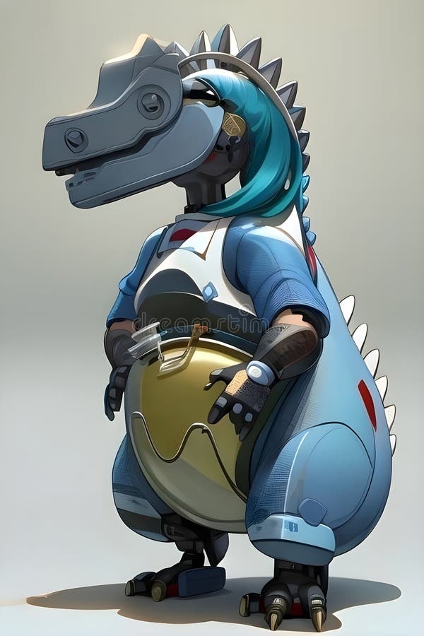 The Cyborg Dinosaur T-Rex Design AI Model is an Advanced Artificial ...