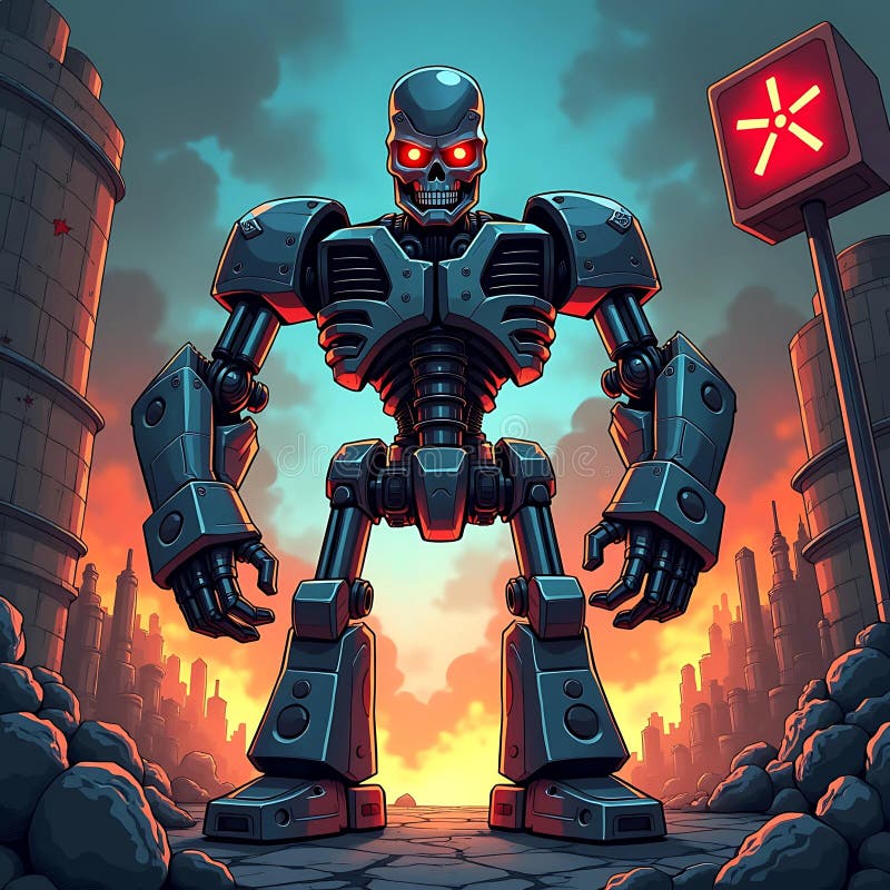 Cyborg stock illustration. Illustration of fantasy, apocalypse - 337830503