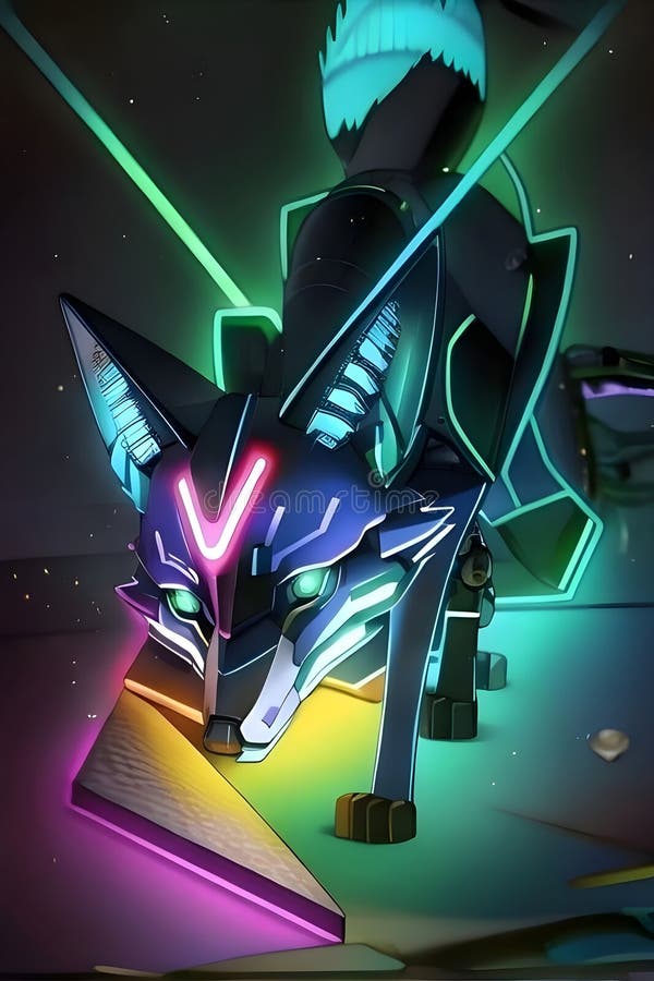 The Cyborg Fox Animal Design AI Model is a Cutting-edge Artificial ...