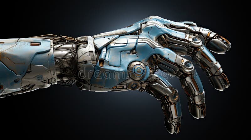 Cyborg Hand Finger Pointing, Technology of Artificial Intelligence ...