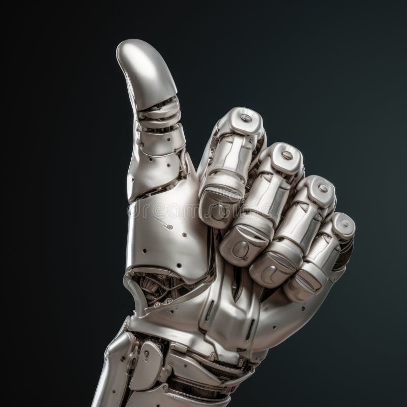 Cyborg Hand Finger , Technology of Artificial Intelligence Stock ...