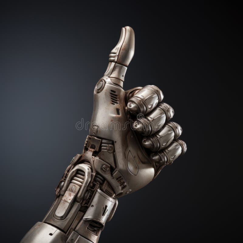 Cyborg Hand Finger , Technology of Artificial Intelligence Stock ...