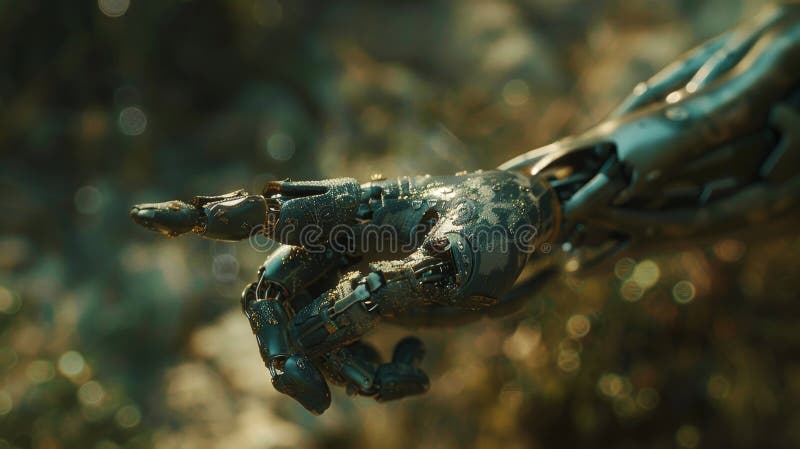 A Cyborg Hand Points with Its Fingers, a Technology of Artificial ...