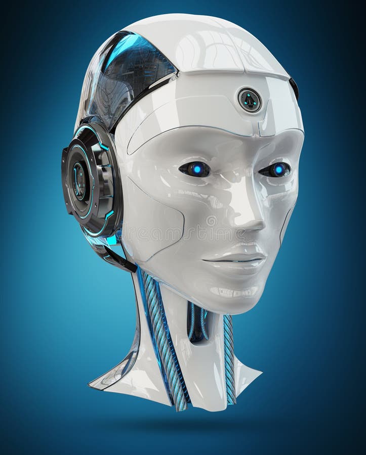 Cyborg Head Using Artificial Intelligence To Create Digital Interface ...
