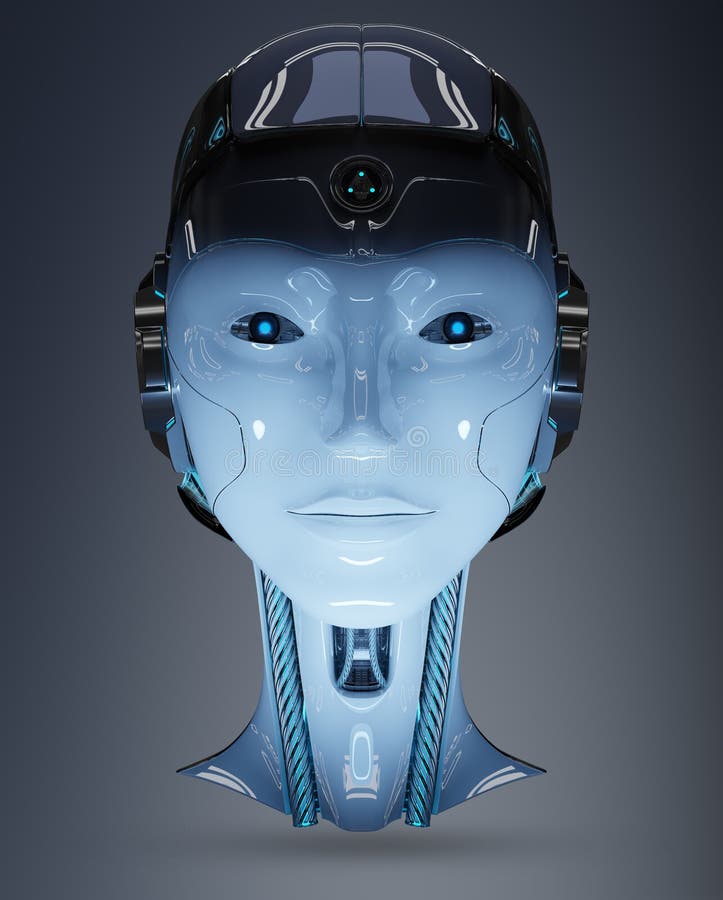 Cyborg Head Using Artificial Intelligence To Create Digital Interface ...