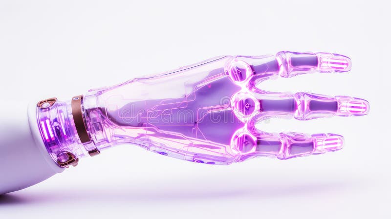 Cyborg Human Robot Arm in Futuristic Style Stock Photo - Image of ...