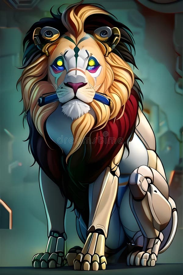 The Cyborg Lion Design AI Model is an Advanced Artificial Intelligence ...
