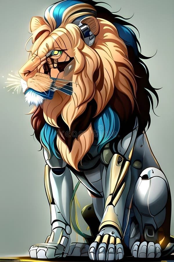The Cyborg Lion Design AI Model is an Advanced Artificial Intelligence ...