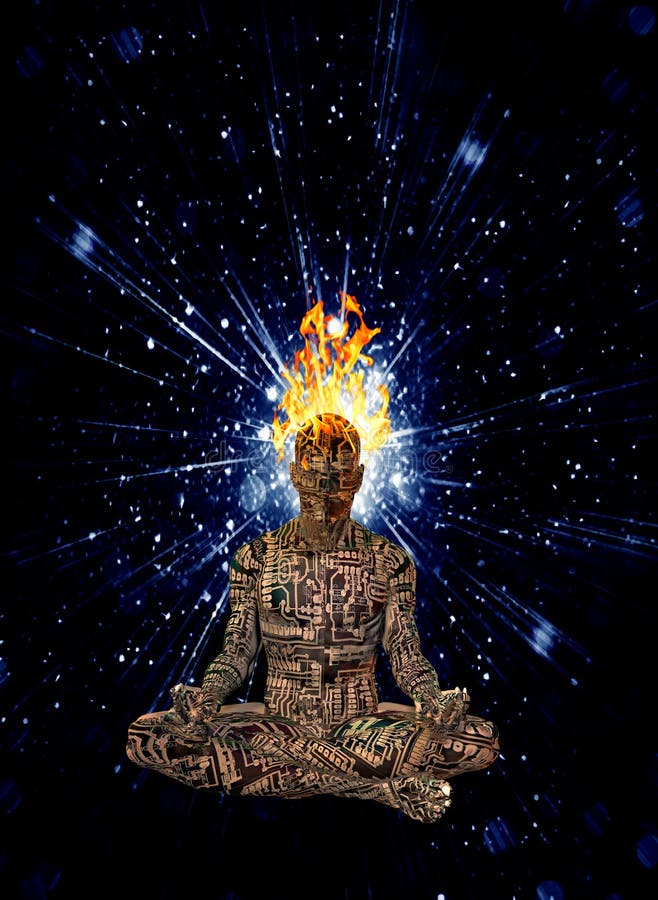 Cyborg meditation stock illustration. Illustration of cosmos - 189476347 Cyborg meditation stock illustration. Illustration of cosmos - 189476347