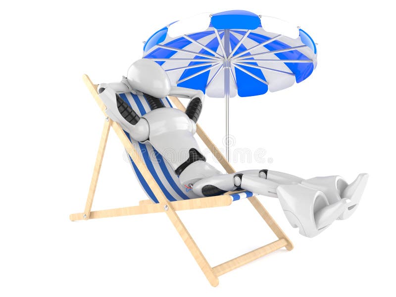 Cyborg sit in chair stock illustration. Illustration of legs - 174267296