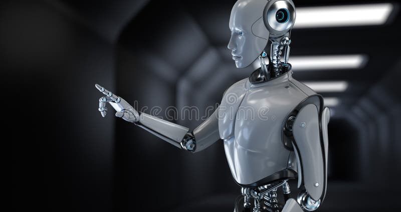 Cyborg Robot 3d Render. RPA Robotic Process Automation Automation AI ... Cyborg Robot 3d Render. RPA Robotic Process Automation Automation AI ...