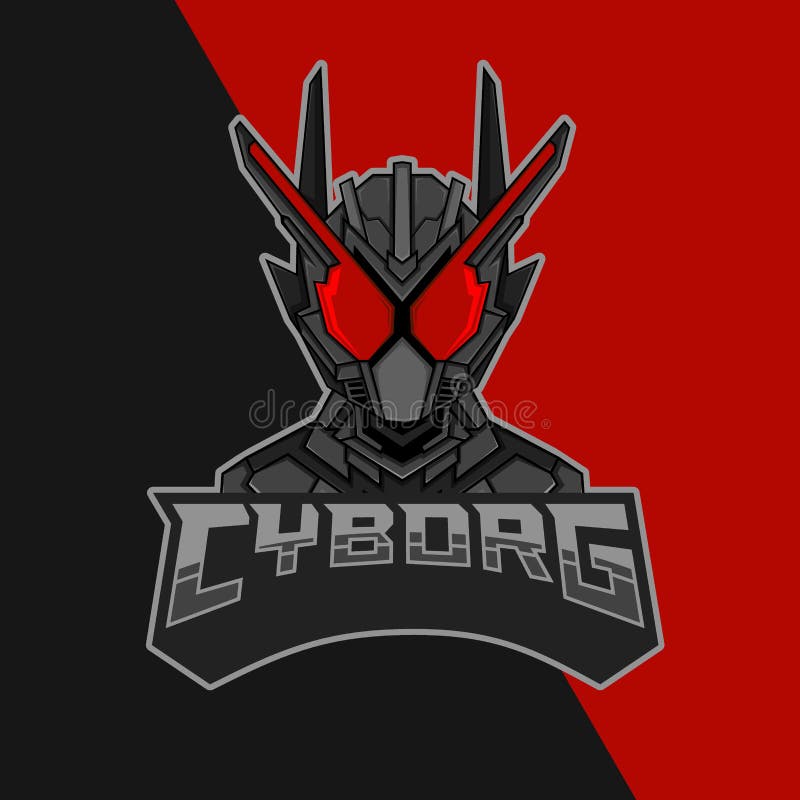 Cyborg Robot E-Sports Mascot Logo. Vector Illustration Stock Vector ...
