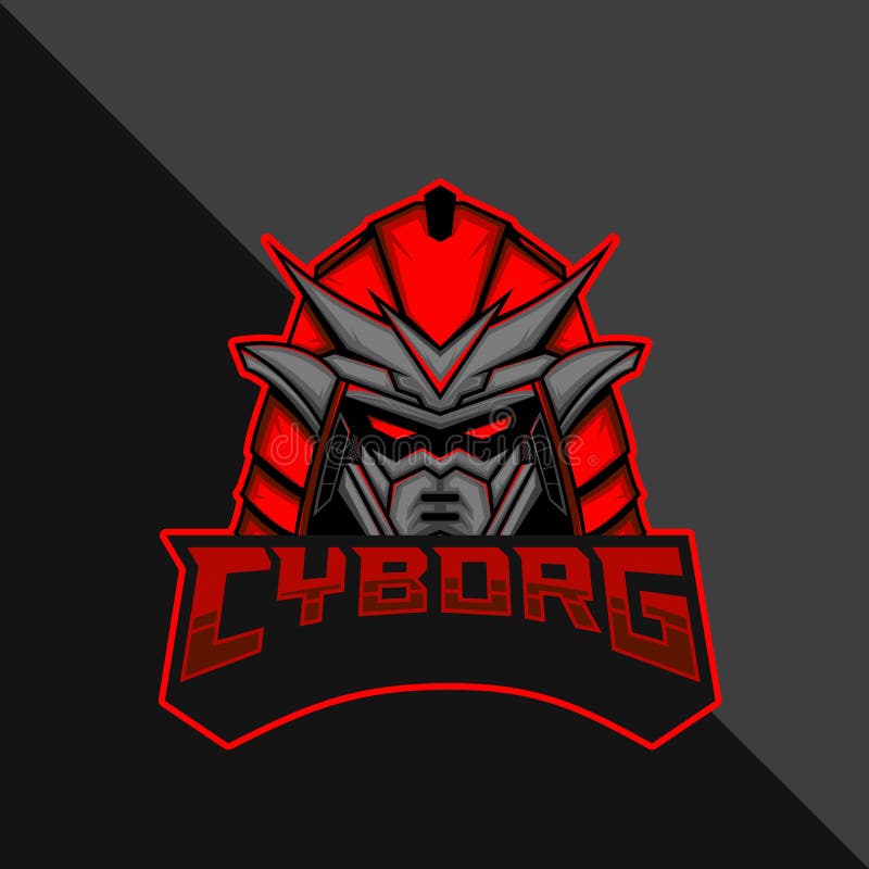 Cyborg Robot E-Sports Mascot Logo. Vector Illustration Stock Vector ...