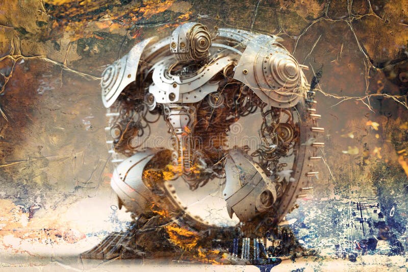 Cyborg, Robot, Insect, Science Fiction Illustration, Generated Ai ...