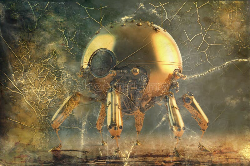 Cyborg, Robot, Insect, Science Fiction Illustration, Generated Ai ...