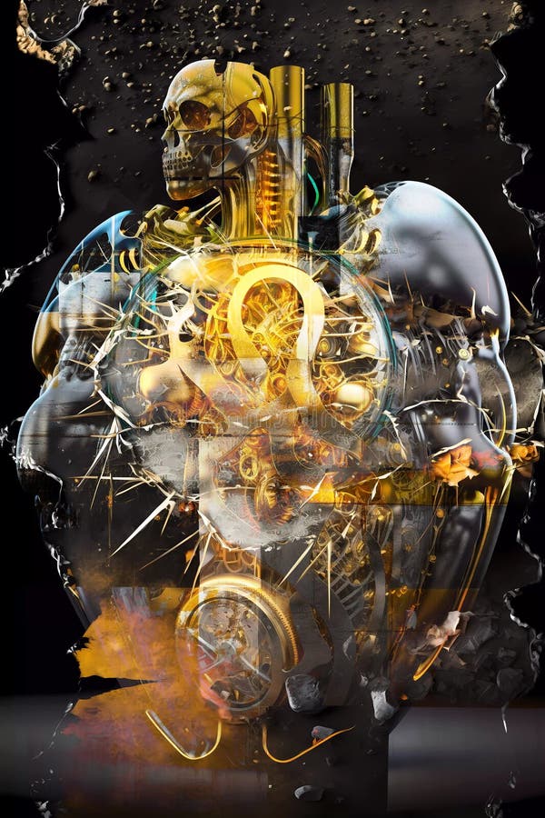 Robot in Science Lab with Equipment. Generative Ai Stock Illustration ...