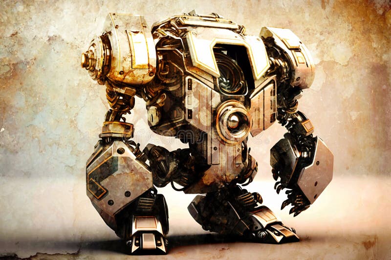 Robot in Science Lab with Equipment. Generative Ai Stock Illustration ...