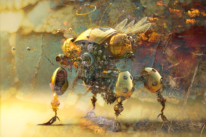 Robot in Science Lab with Equipment. Generative Ai Stock Illustration ...