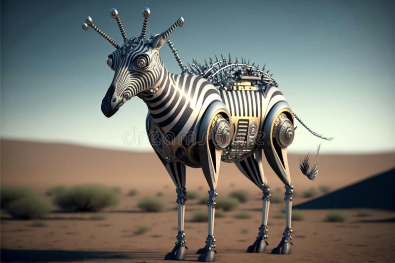 Robot in Science Lab with Equipment. Generative Ai Stock Illustration ...