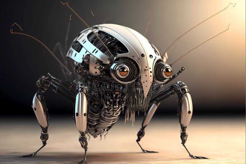 Cyborg, Robot, Insect, Science Fiction Illustration, Generated Ai ...