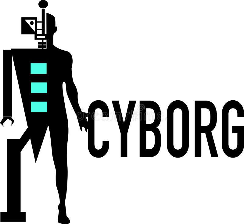 Cyborg Word Text Logo Illustration. Stock Vector - Illustration of ...