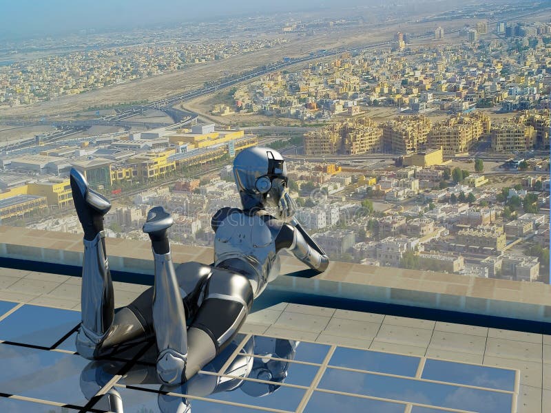 Cyborg stock illustration. Illustration of builder, artificial - 49733198