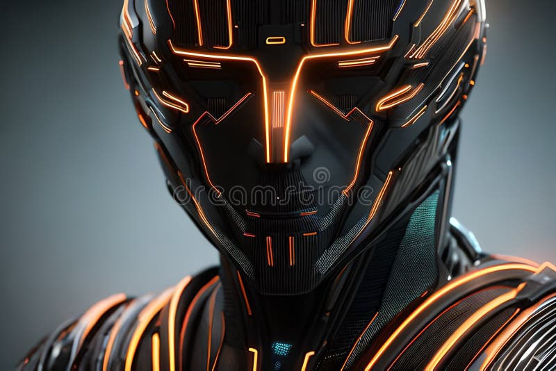 A Cyborg S Intricate Details in a Surreal Digital Space with Generative ...