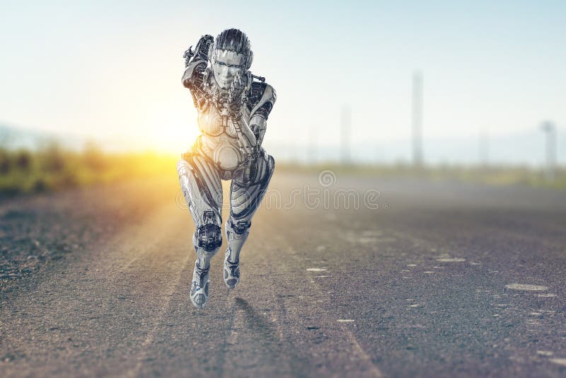 Silver Cyborg Woman Stock Illustrations – 595 Silver Cyborg Woman Stock ...