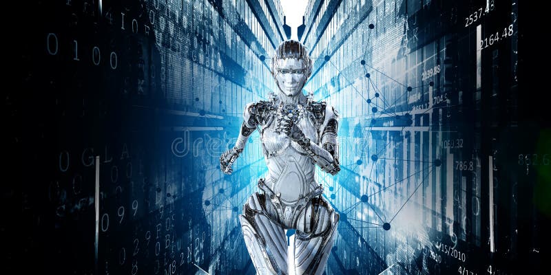 Silver Cyborg Woman Stock Illustrations – 595 Silver Cyborg Woman Stock ...