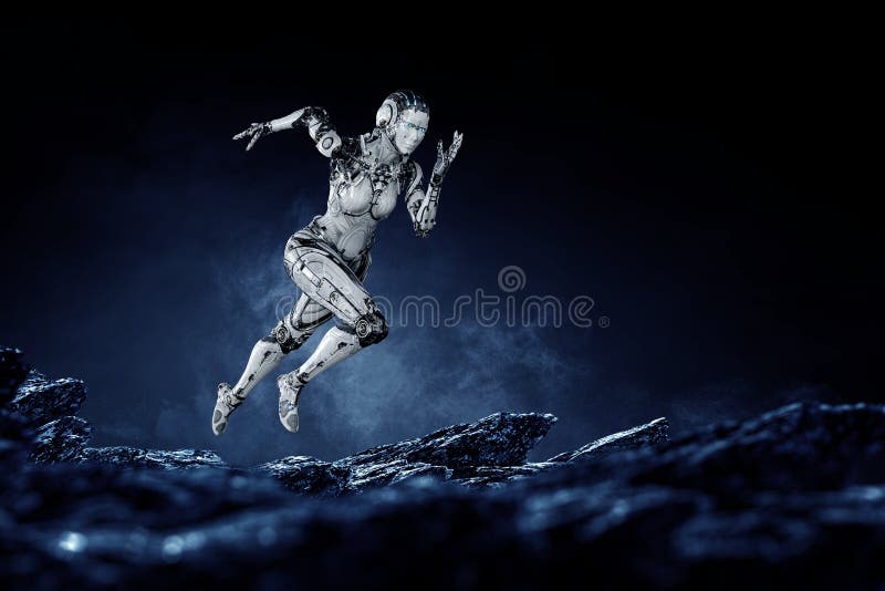 Silver Cyborg Woman Stock Illustrations – 595 Silver Cyborg Woman Stock ...