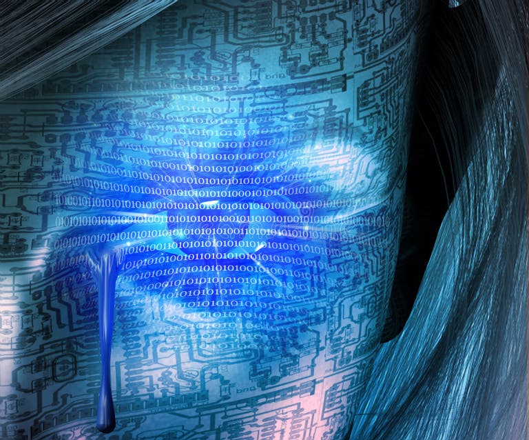 Cyborg Tears stock illustration. Illustration of artistic - 111008401