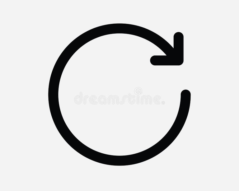Circular Arrow Repeat Again Refresh Loop Recycle Cycle Round Circle ...