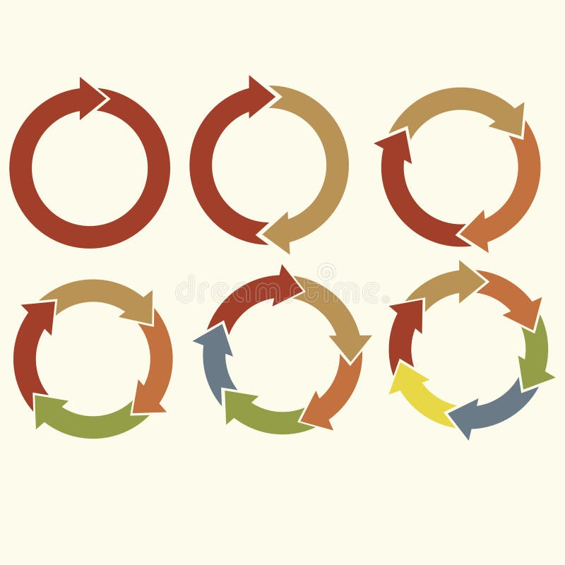 Cycle arrows set stock illustration. Illustration of graph - 69429019
