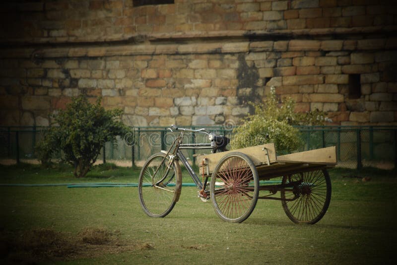 Cycle cart in a lawn stock photo. Image of goods, outdoors - 115494832