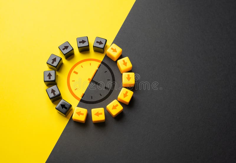 Cycle Change Day and Night. Activity and Passivity Stock Image - Image ...