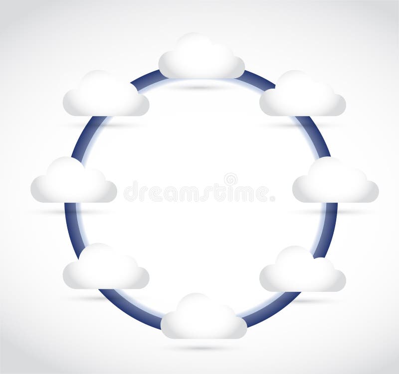 Cycle Cloud glossy icon stock illustration. Illustration of symbol ...