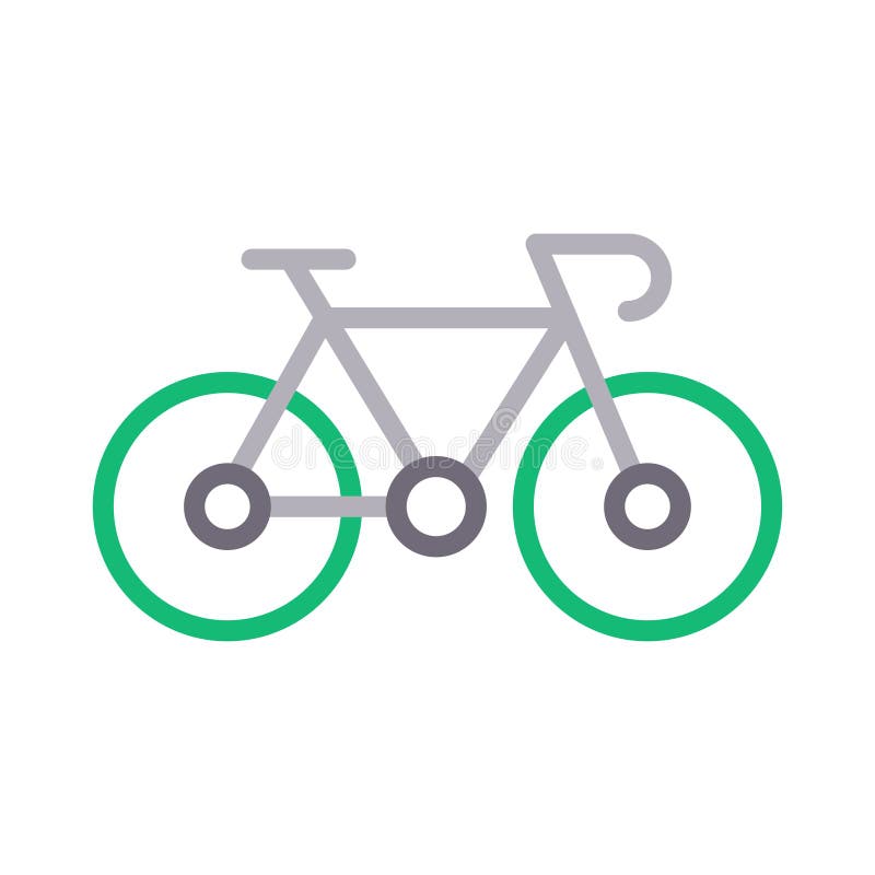 Cycle Color Line Vector Icon Stock Vector - Illustration of healthy ...