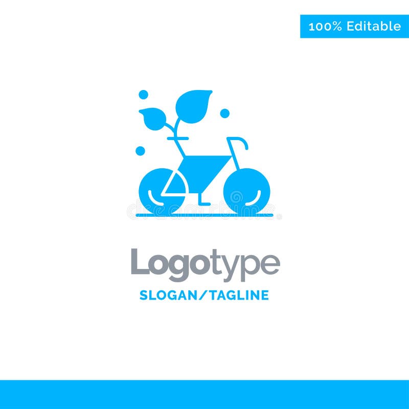 Cycle, Eco, Friendly, Plant, Environment Blue Outline Logo Place for ...