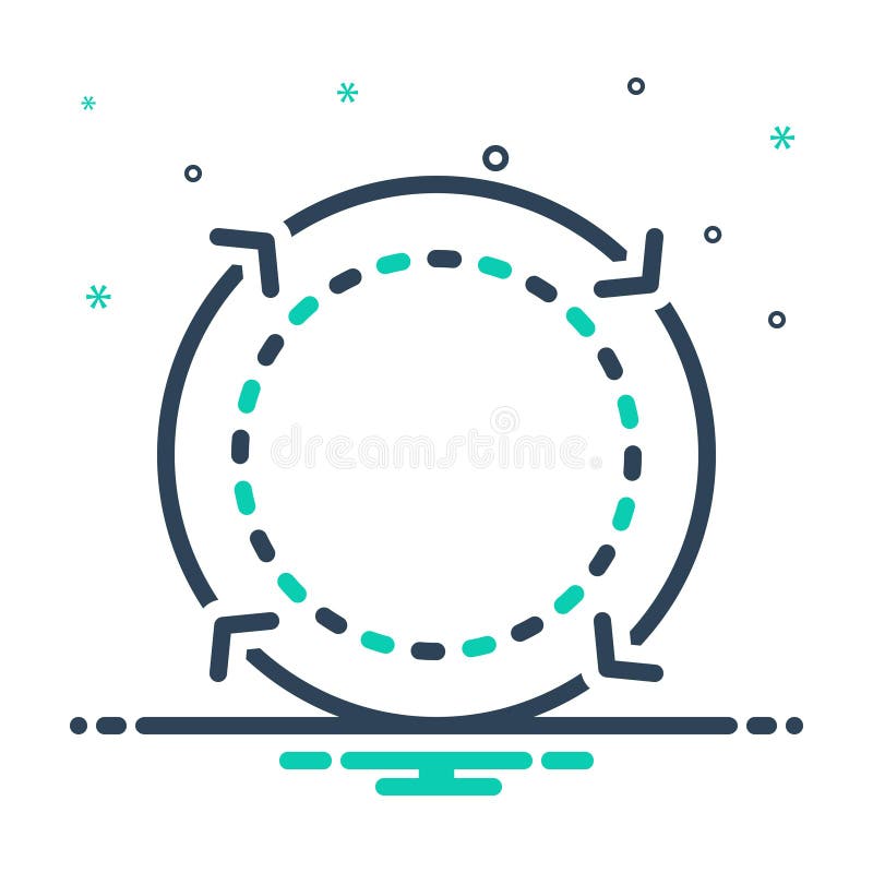 Mix Icon for Cycle, Update and Circular Stock Vector - Illustration of ...