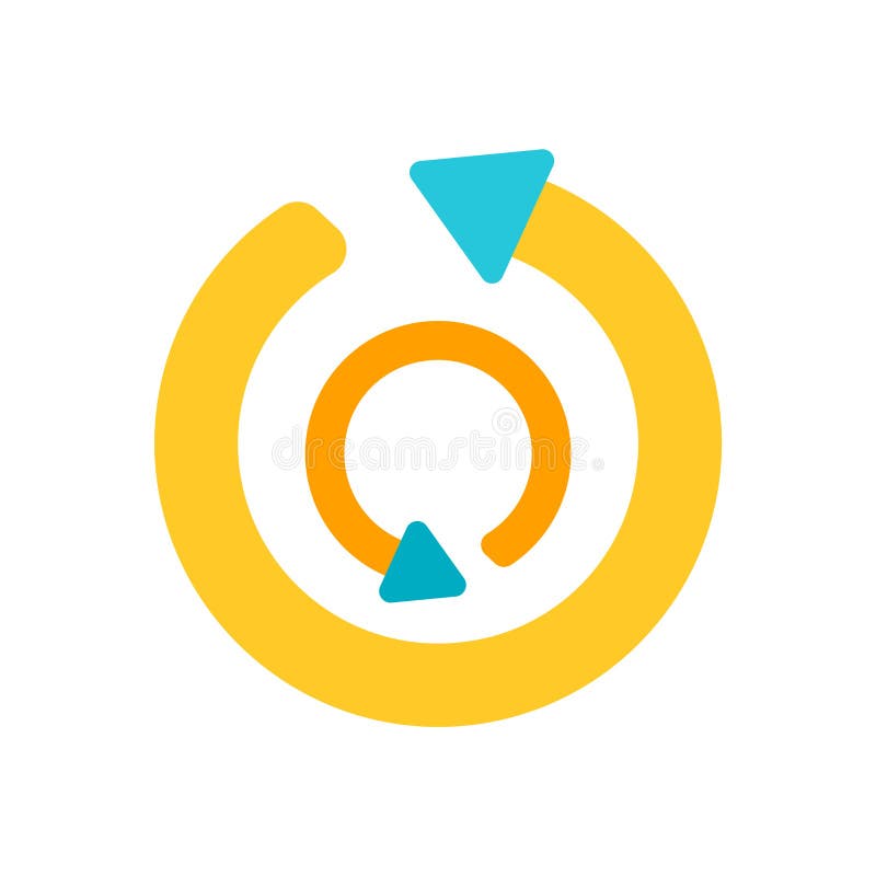 Cycle Icon Vector Isolated On White Background, Cycle Sign Stock Vector ...